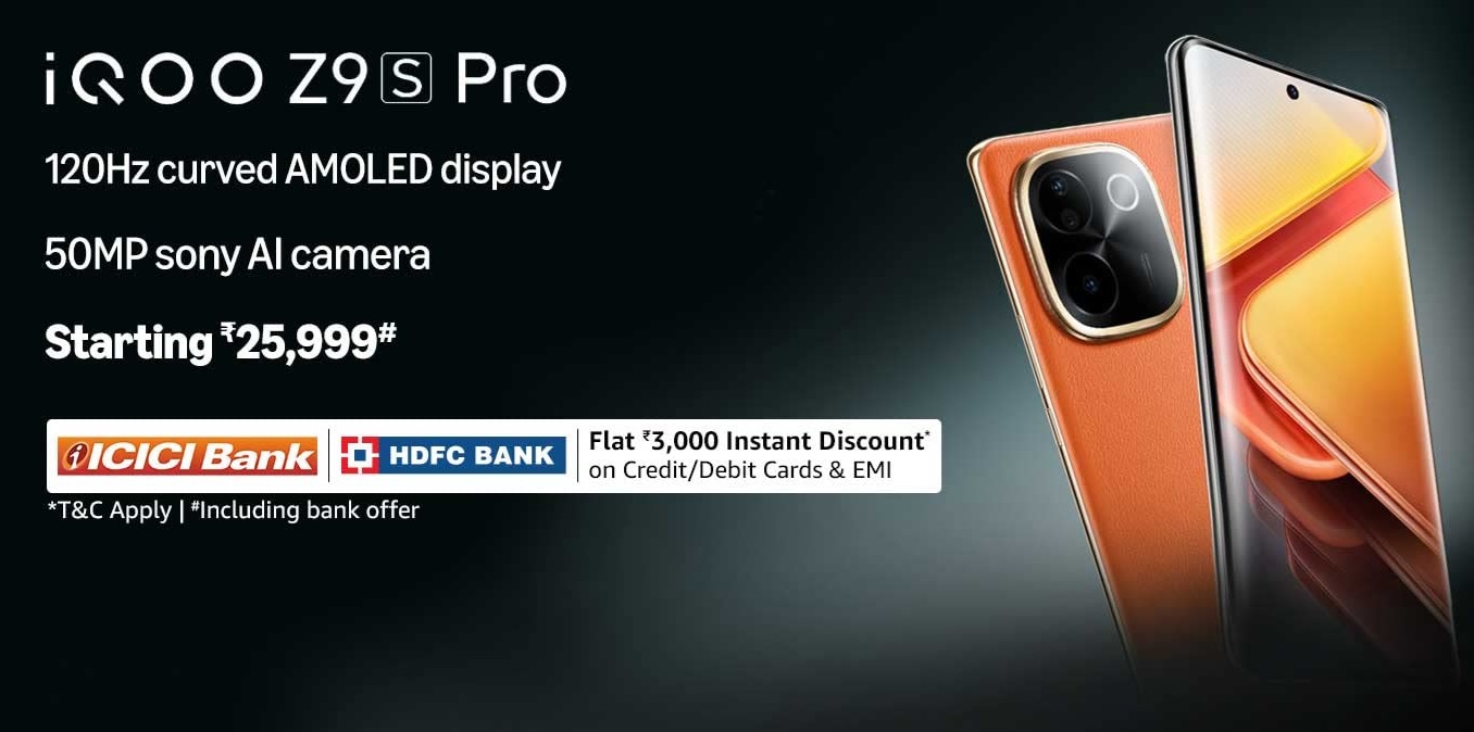 iQOO Z9s Pro 5G Amazon Price Rs 24999 : Buy In Open Sale, Specifications & Buy Online In India